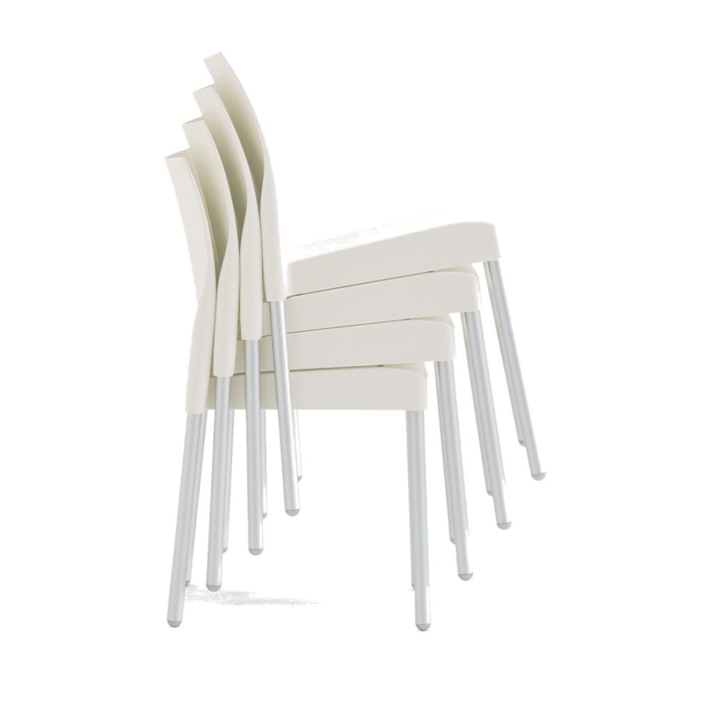 Ice Side Chair - Stackable Outdoor Chair - Pedrali at DeFrae
