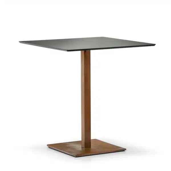 Inox Square Table Base Sandblast | Pedrali at DeFrae Contract Furniture