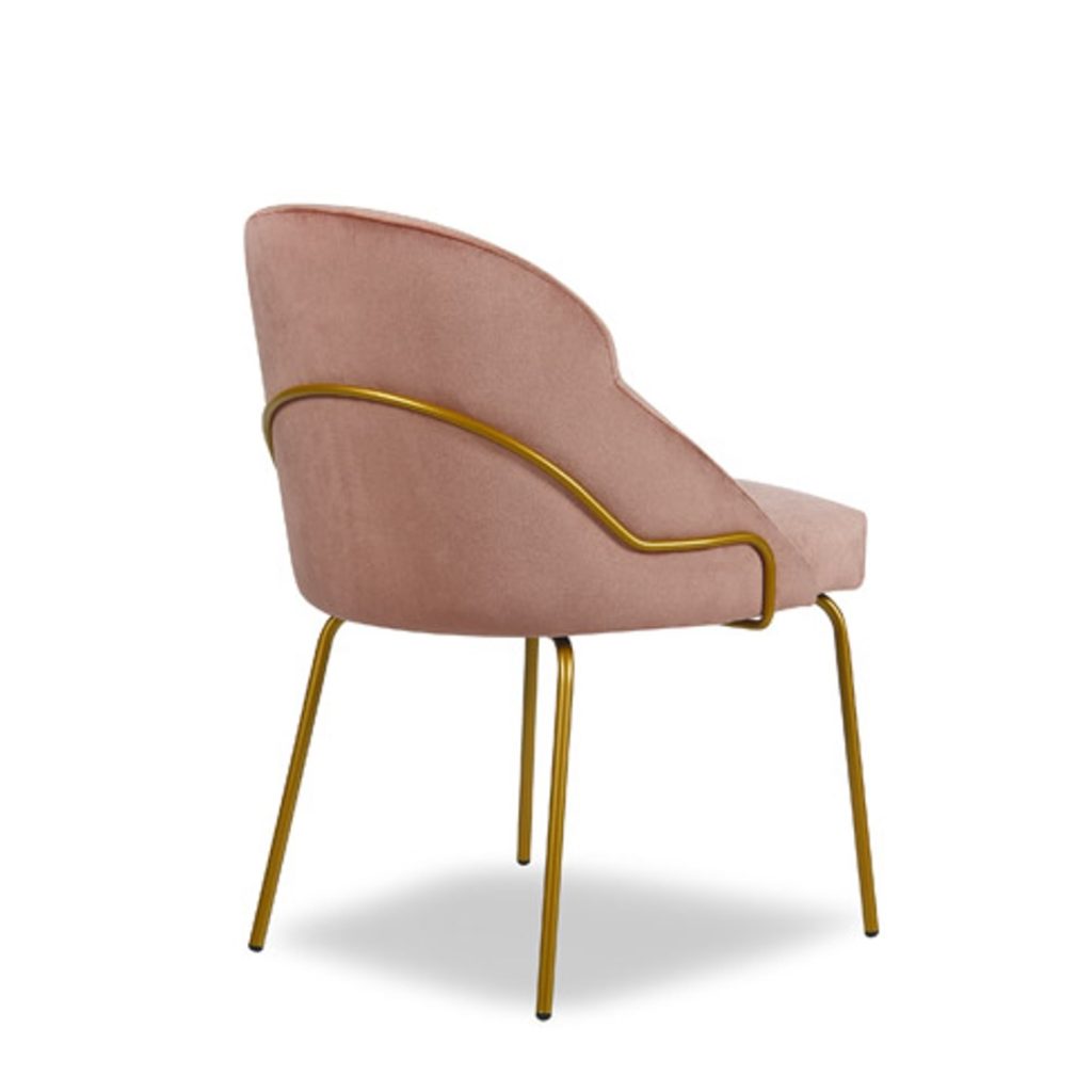 Paris Tube Side Chair - Metal Frame Restaurant Chair - DeFrae