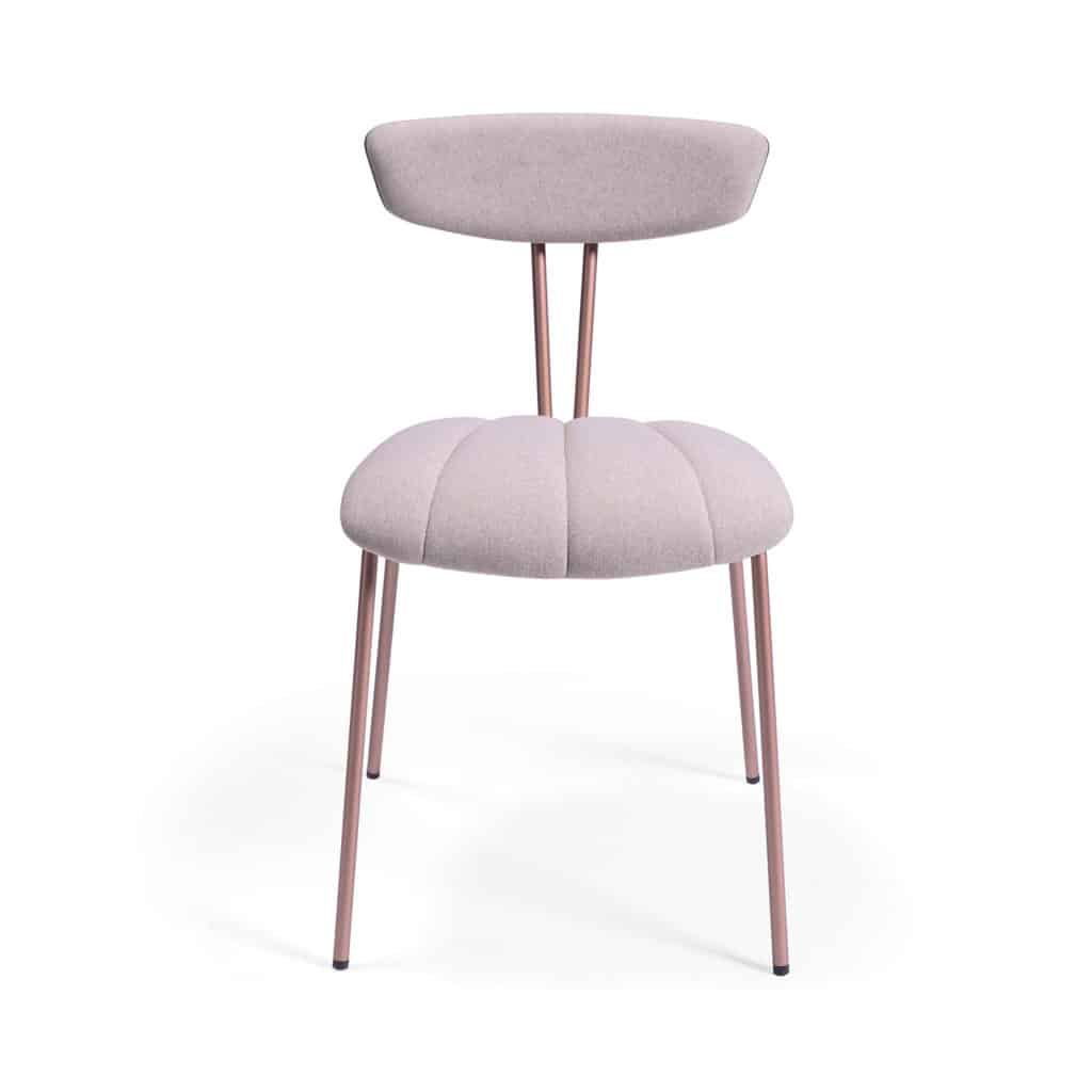 Amy Bar Stool - Metal Frame Upholstered Bar Stool from DeFrae