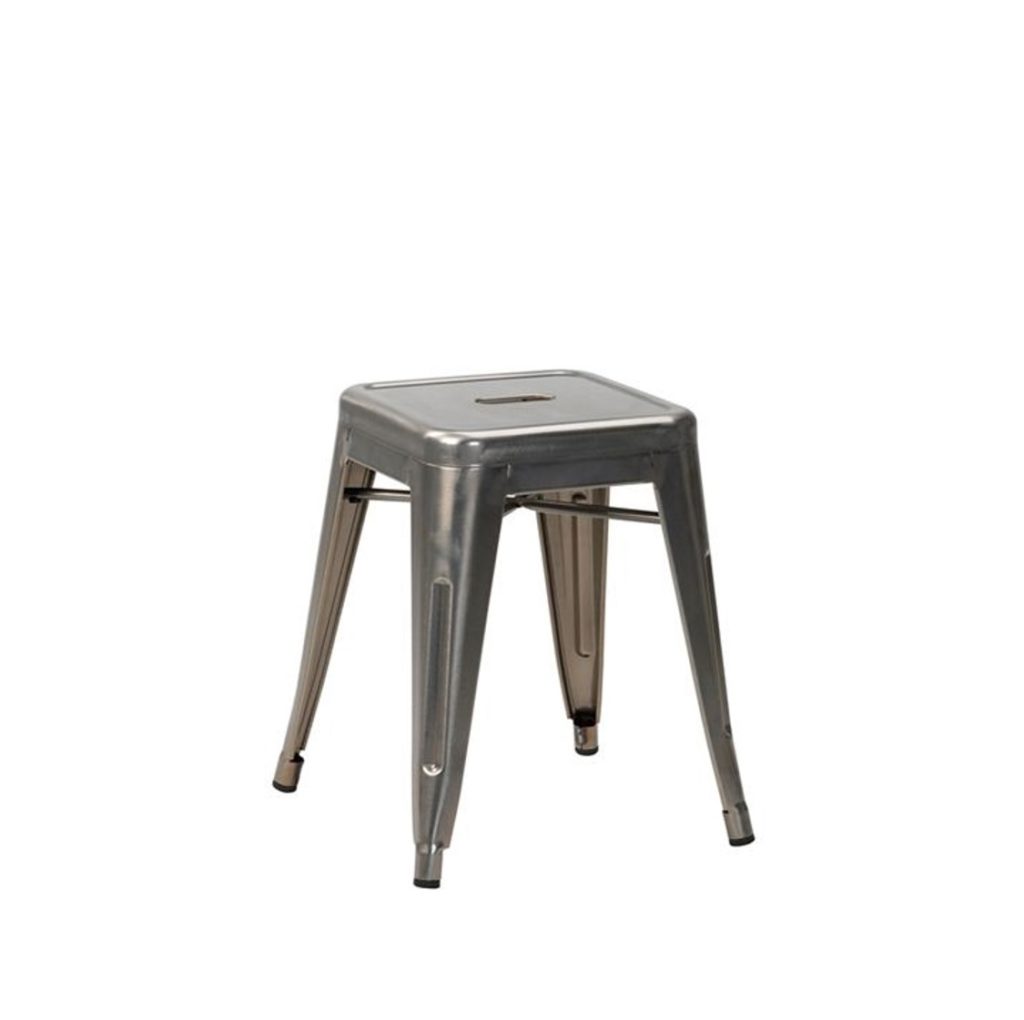 Leon Low Stool - DeFrae Contract Furniture- Tolix style
