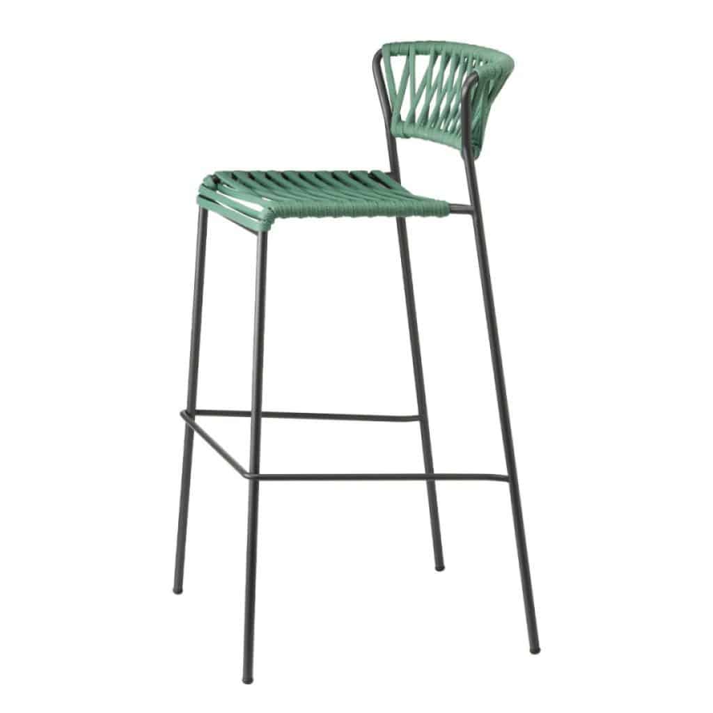 Lisa Filo Bar Stool Nautical Rope Stackable Chair - DeFrae